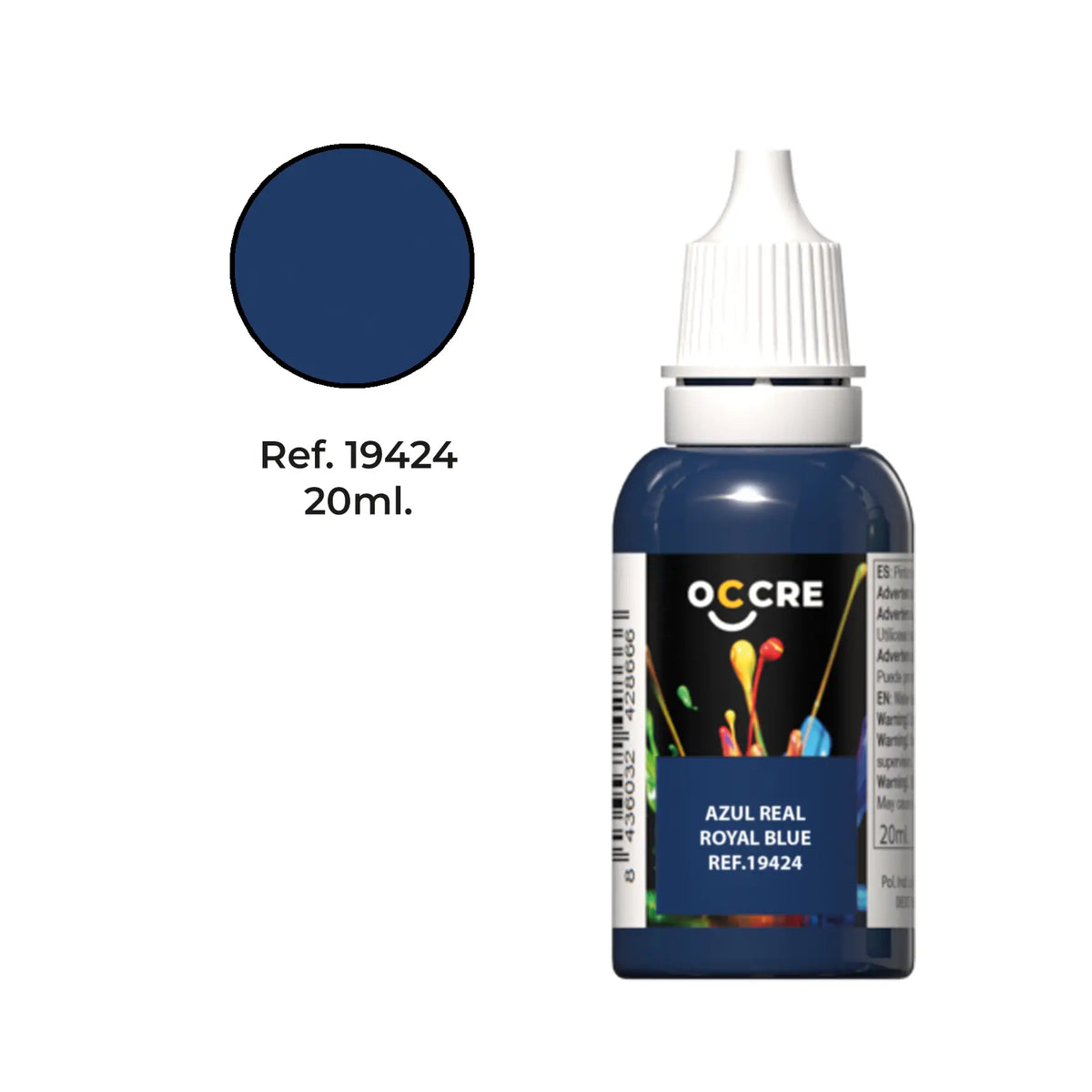 Buy OcCre – Royal Blue | Water-Based Acrylic Paint | 20 ml - Fast ...