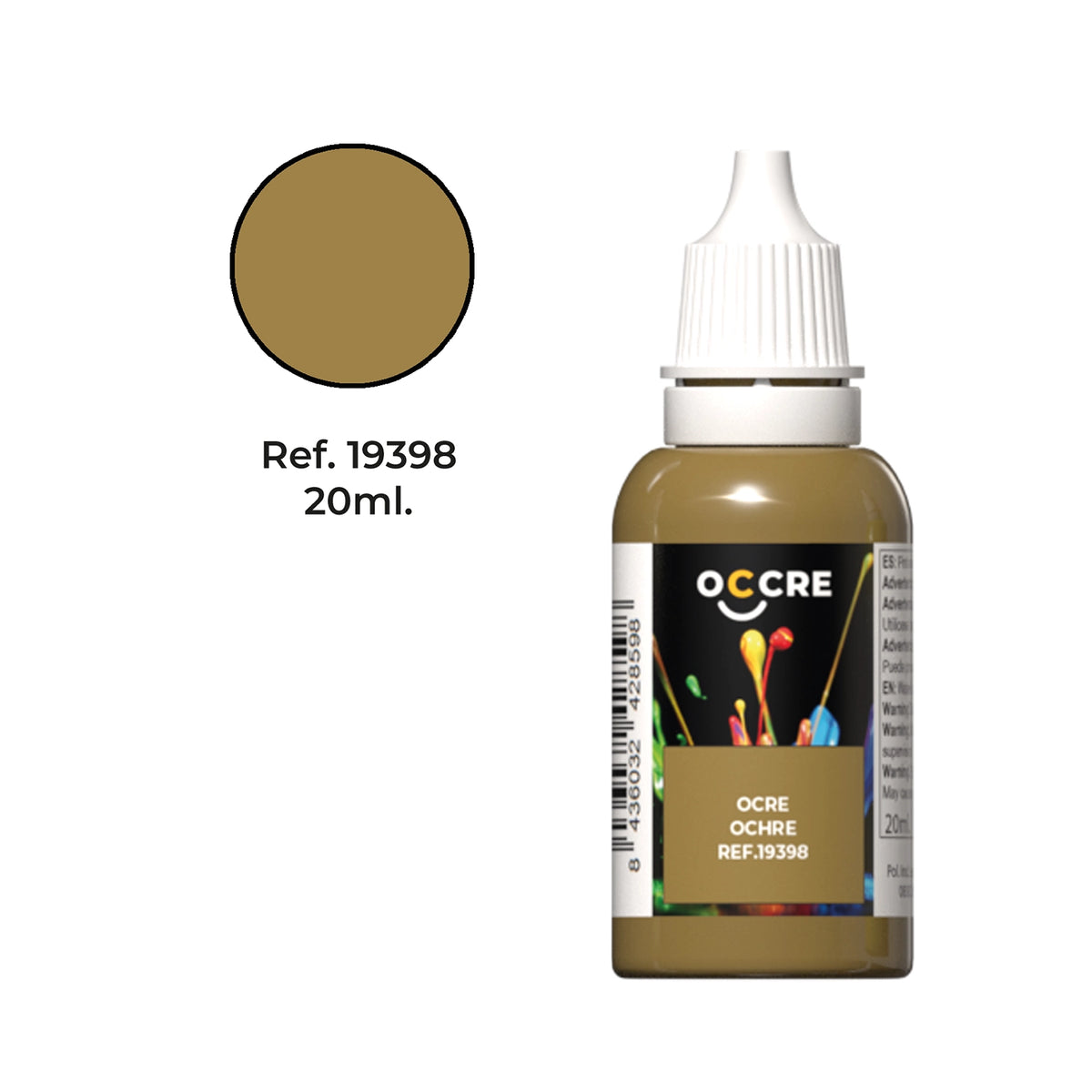 OcCre - Color Ocre | Pintura Acrílica al Agua | 20 ml